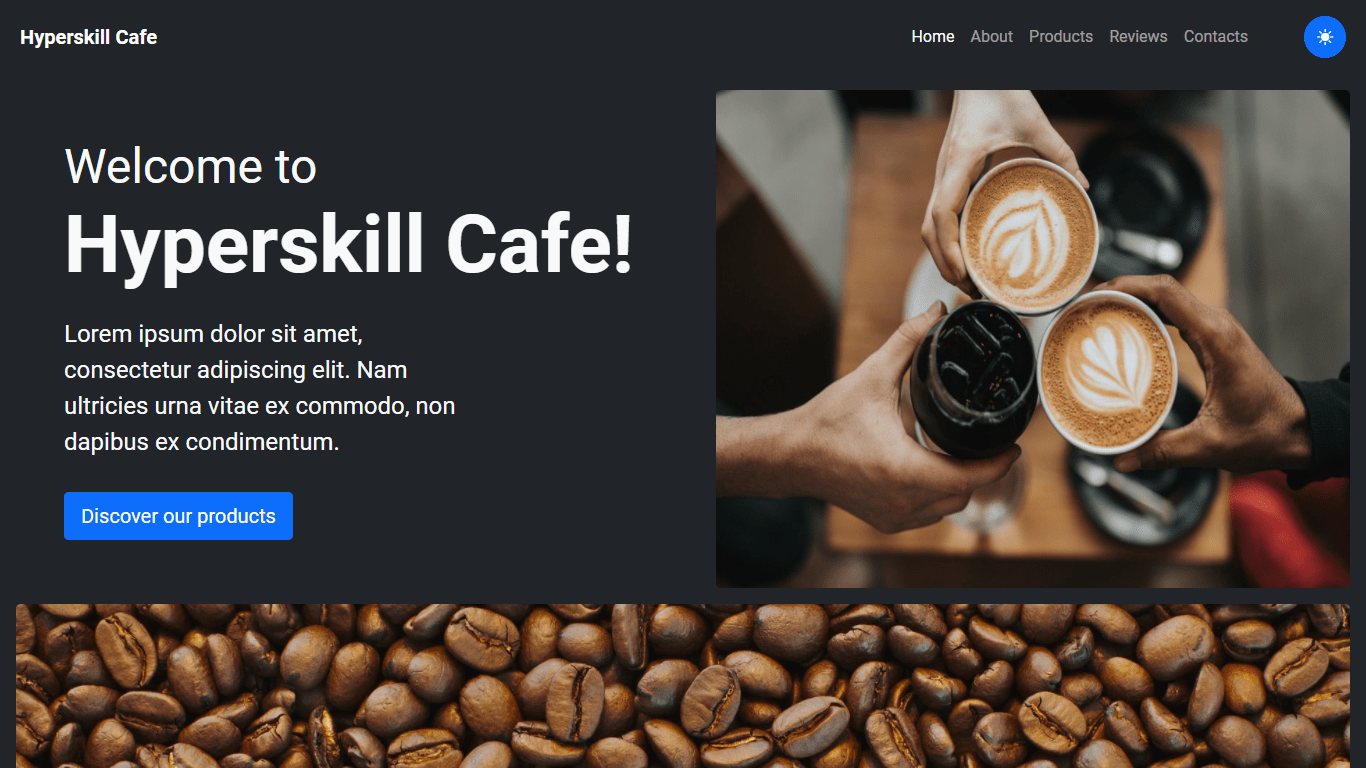 GitHub - deepak-parmar/hyperskill-cafe: Cafe site for JetBrains Academy ...